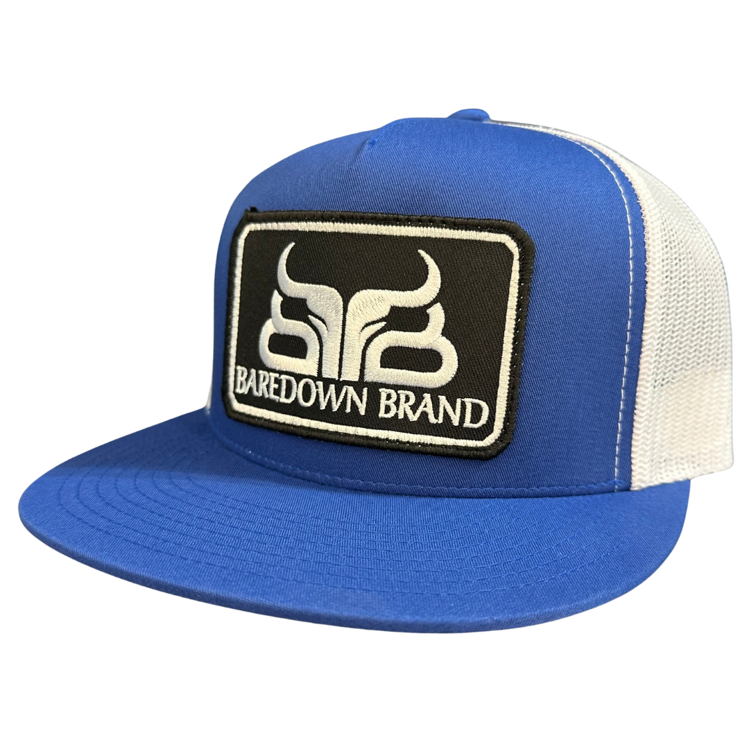 High Noon- Blue & White Flat – Baredown Brand