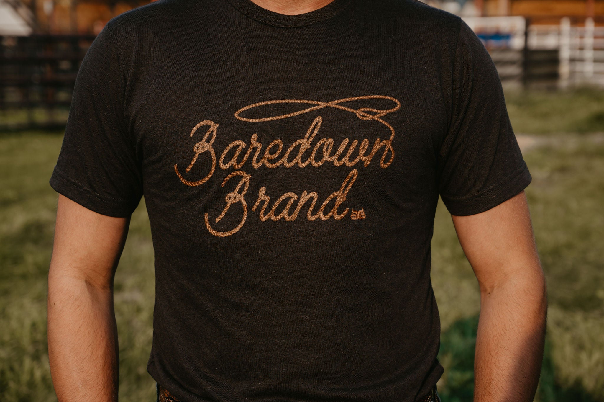 Rope- Heather Black T-Shirt – Baredown Brand