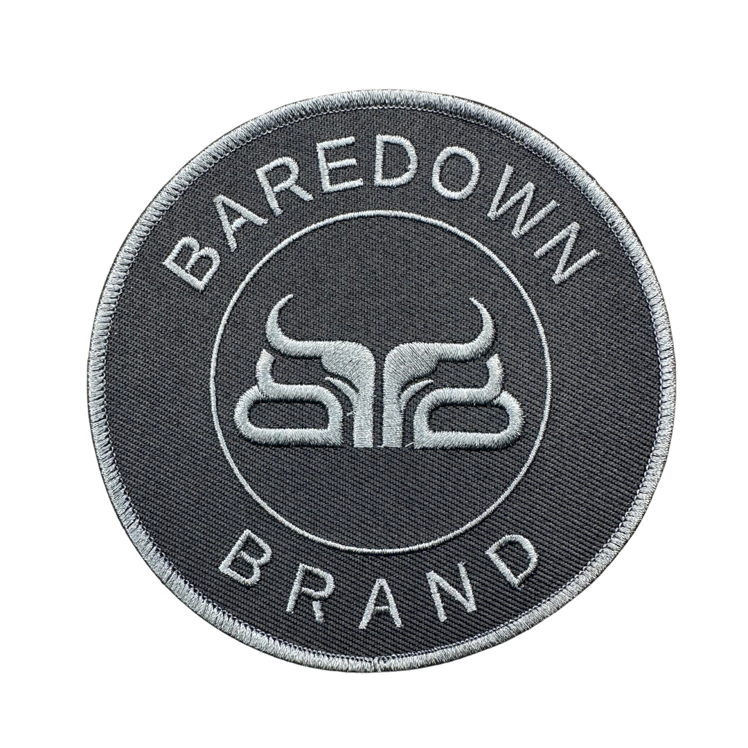 Large Grey Circle Patch- Wholesale